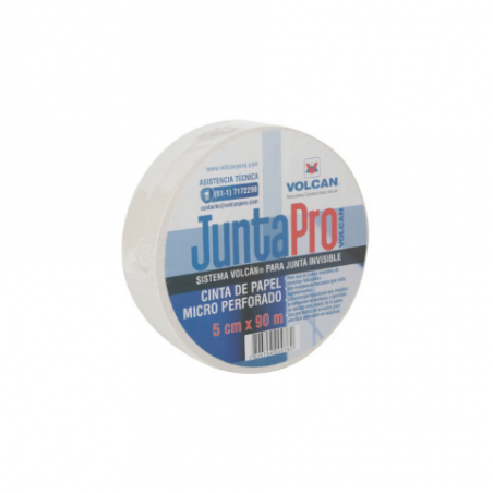 CINTA DE PAPEL P/DRYWALL JUNTAPRO 5CM X 90 MT